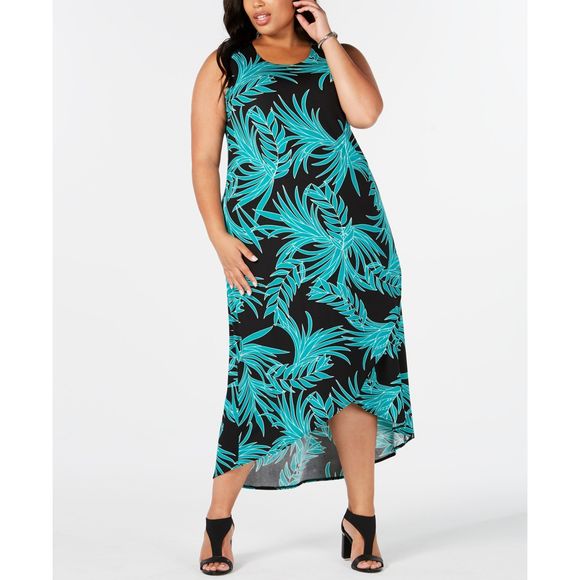 Alfani | Dresses | Alfani Womens Plus Size Printed Tulip Hem Dress2x ...
